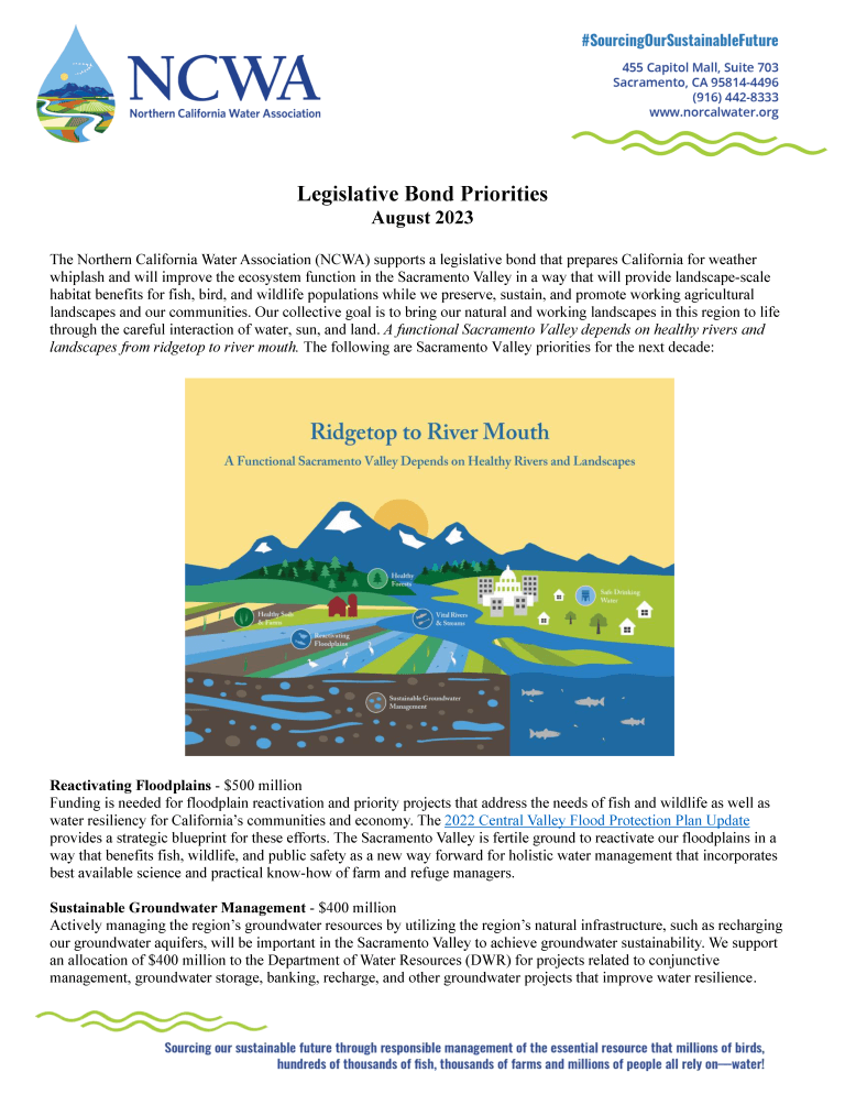 Advancing Healthy Rivers and Landscapes in the Sacramento Valley from ...